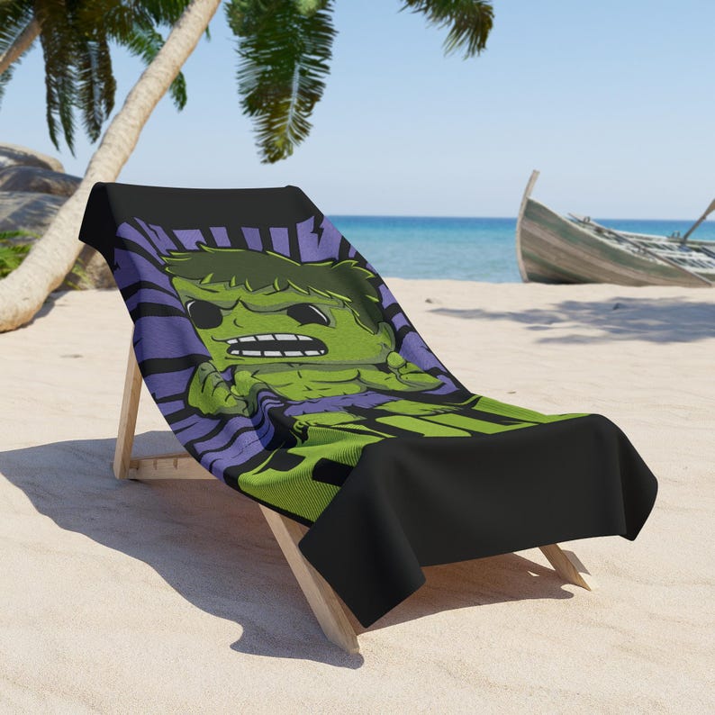 Hulk Beach Towel - Etsy