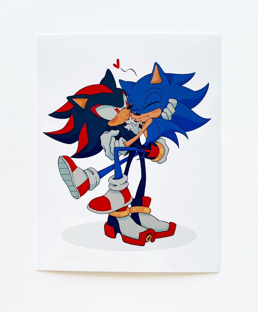 Sonadow Art Print | Sonic and Shadow - Etsy
