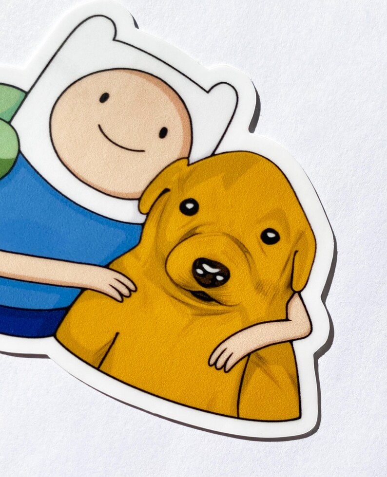 Finn and Jake Sticker, Jotchua Meme, Adventure Time - Etsy