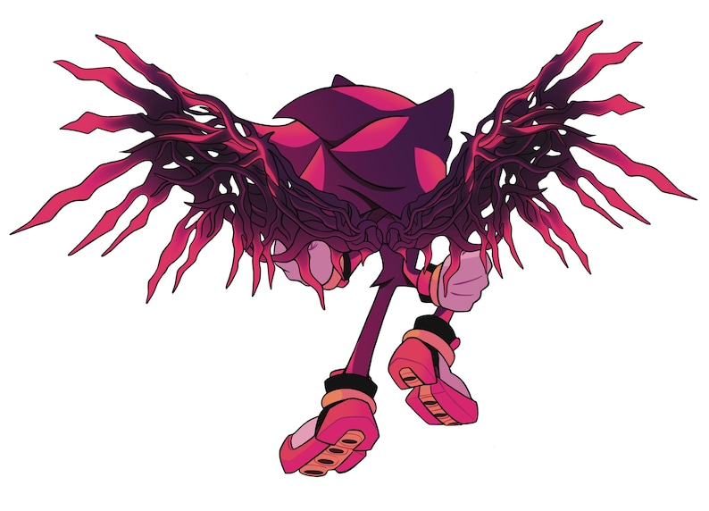 Shadow the Hedgehog Doom Wing Keychain 5" - Etsy