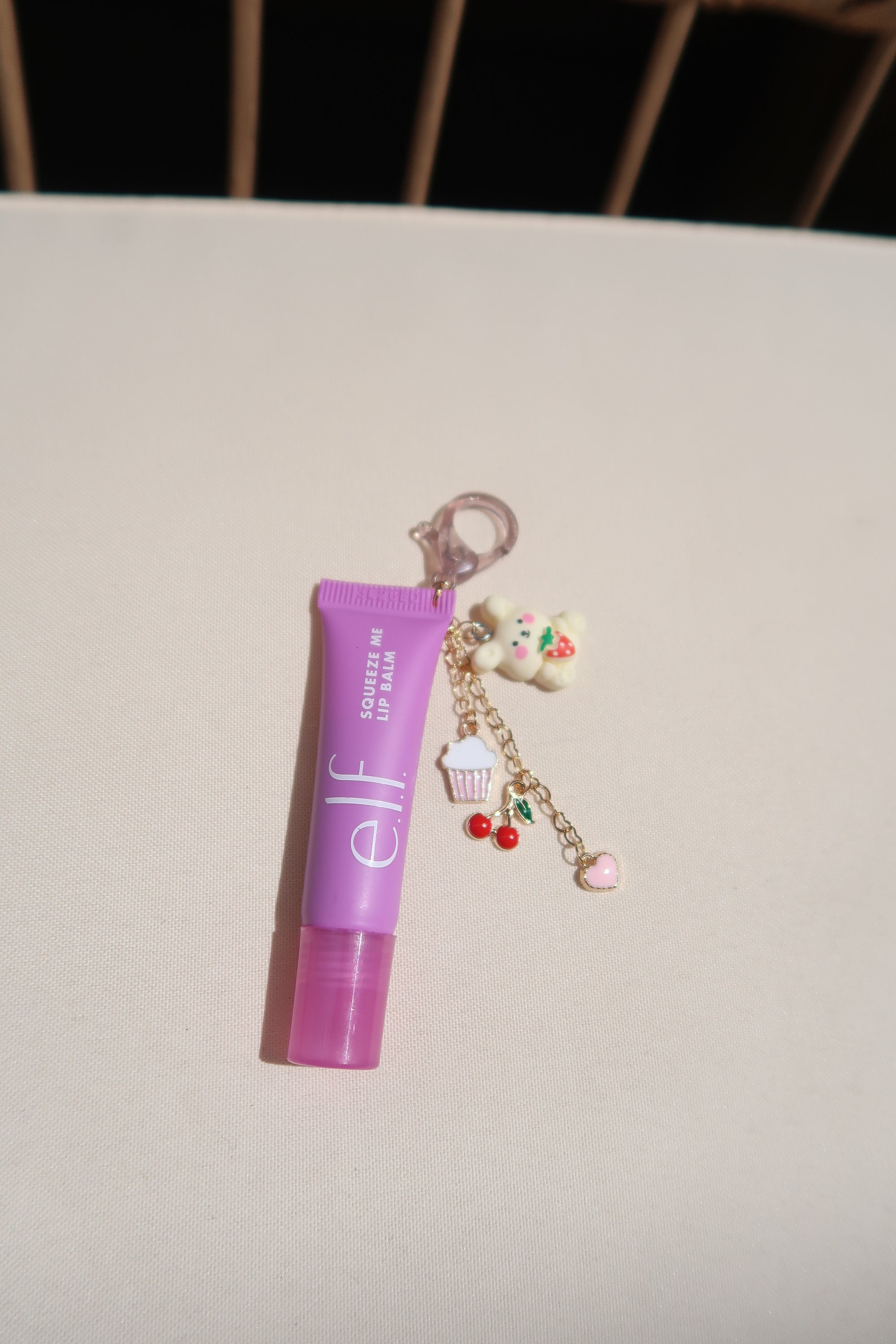 Charm Lip Balm Chain Featuring Elf Lip Balm - Etsy