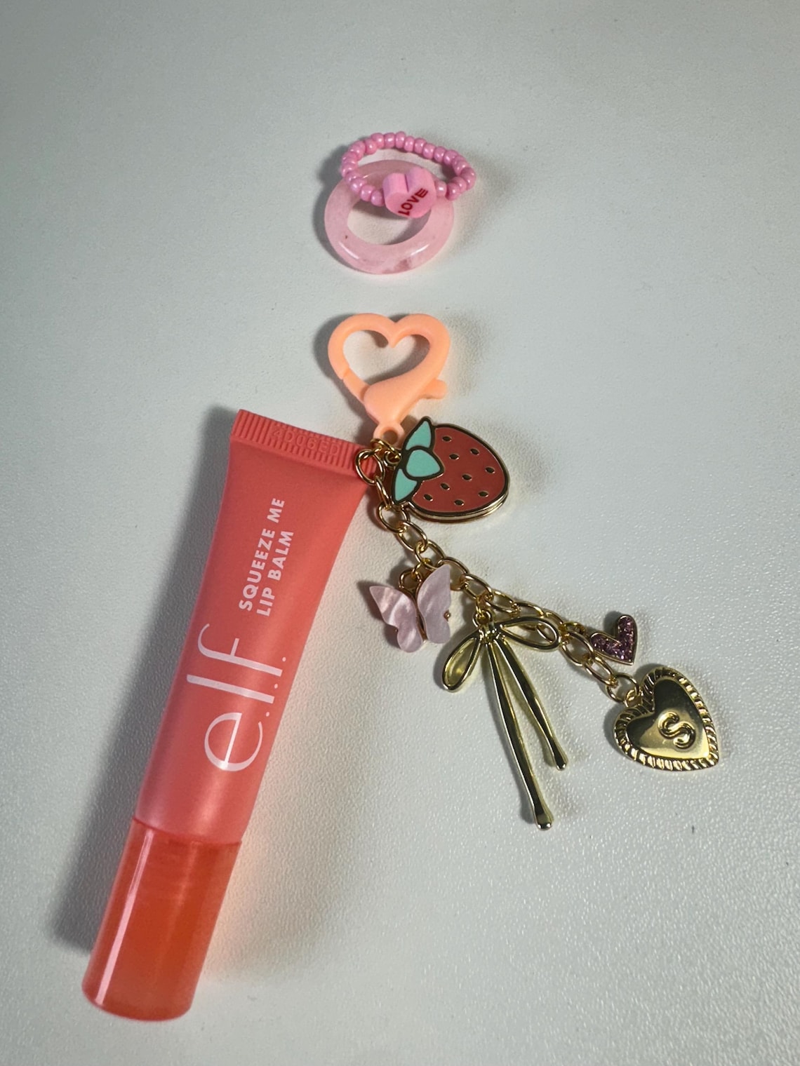 Charm Lip Balm Chain Featuring Elf Lip Balm - Etsy