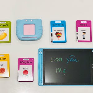 Vietnamese Flashcard Reader (224 Words) + Colorful Drawing Boards ...
