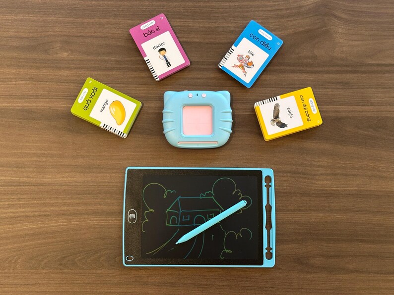 Vietnamese Flashcard Reader (224 Words) + Colorful Drawing Boards ...