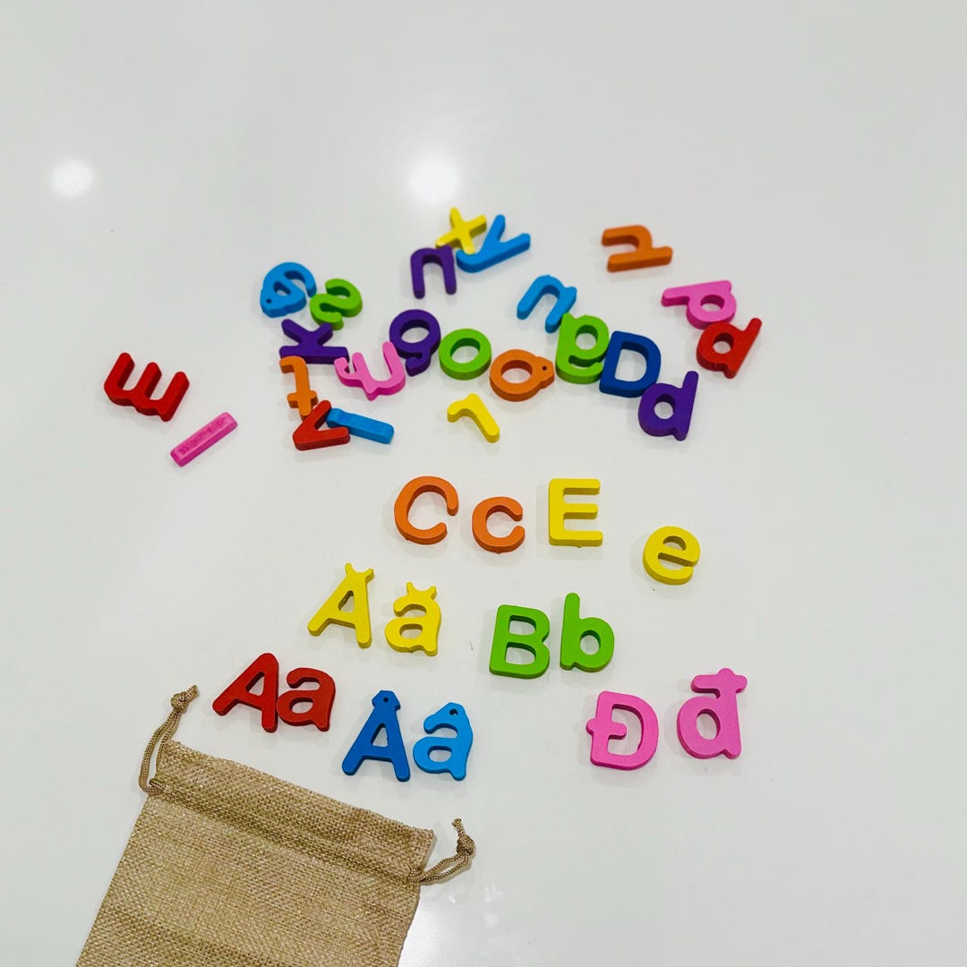 Vietnamese Alphabet Magnetic Letters Refrigerator/ Alphabet Letters for ...