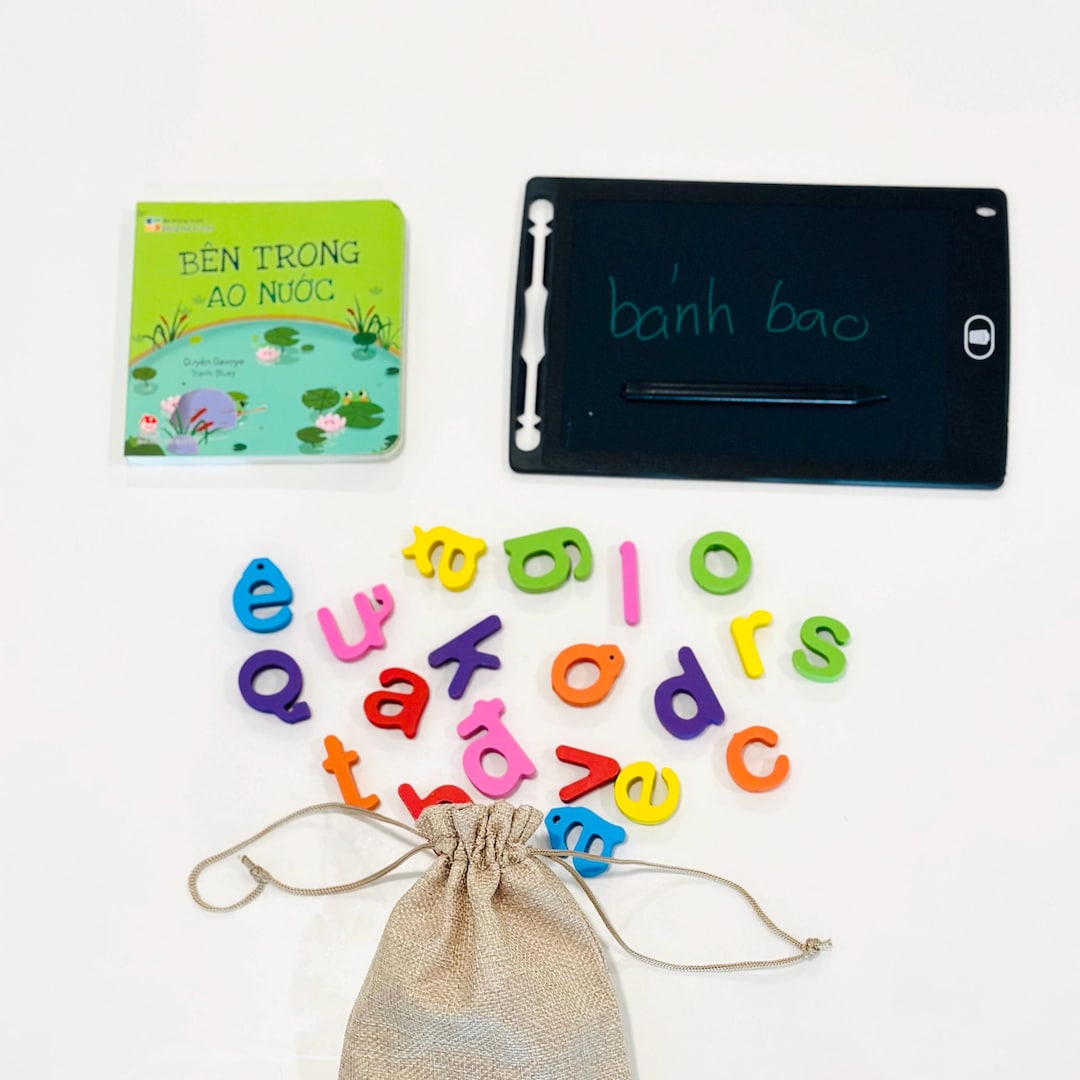 Vietnamese Alphabet Learning Bundle: Children Board Books, Magnetic ...