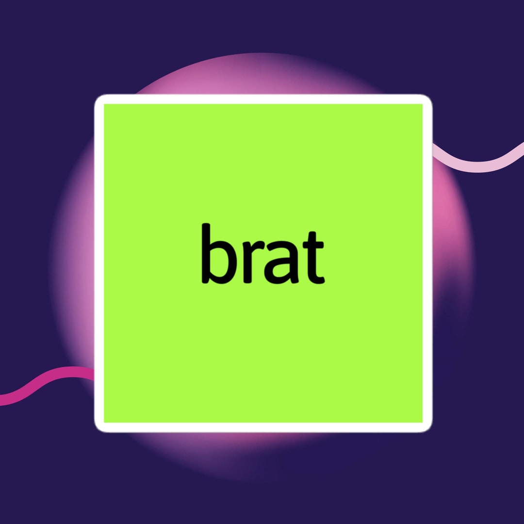 Brat Charli XCX Sticker Brat Album Cover Trendy Pride Month Hyperpop ...