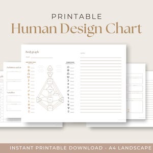 Human Design Bodygraph Human Design Chart PDF Notes for Human Design ...