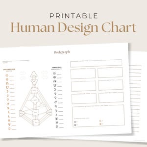 Human Design Bodygraph Human Design Chart PDF Notes for Human Design ...