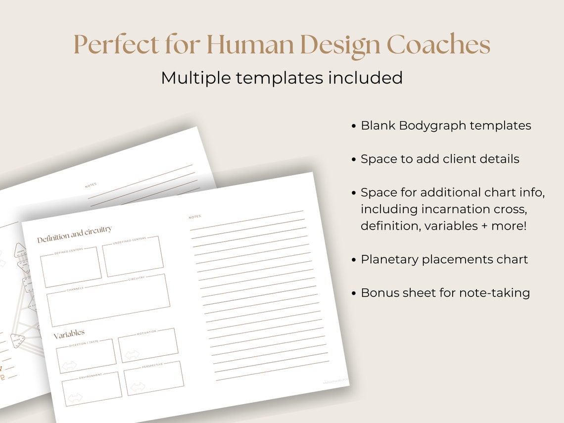 Human Design Bodygraph Human Design Chart PDF Notes for Human Design ...