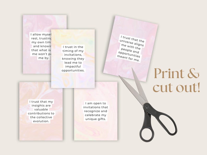 Human Design Projector Affirmation Cards: Printable Guide (PDF) - Etsy