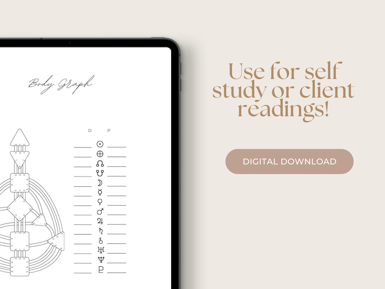 Human Design Chart Printable Human Design Bodygraph Human Design ...