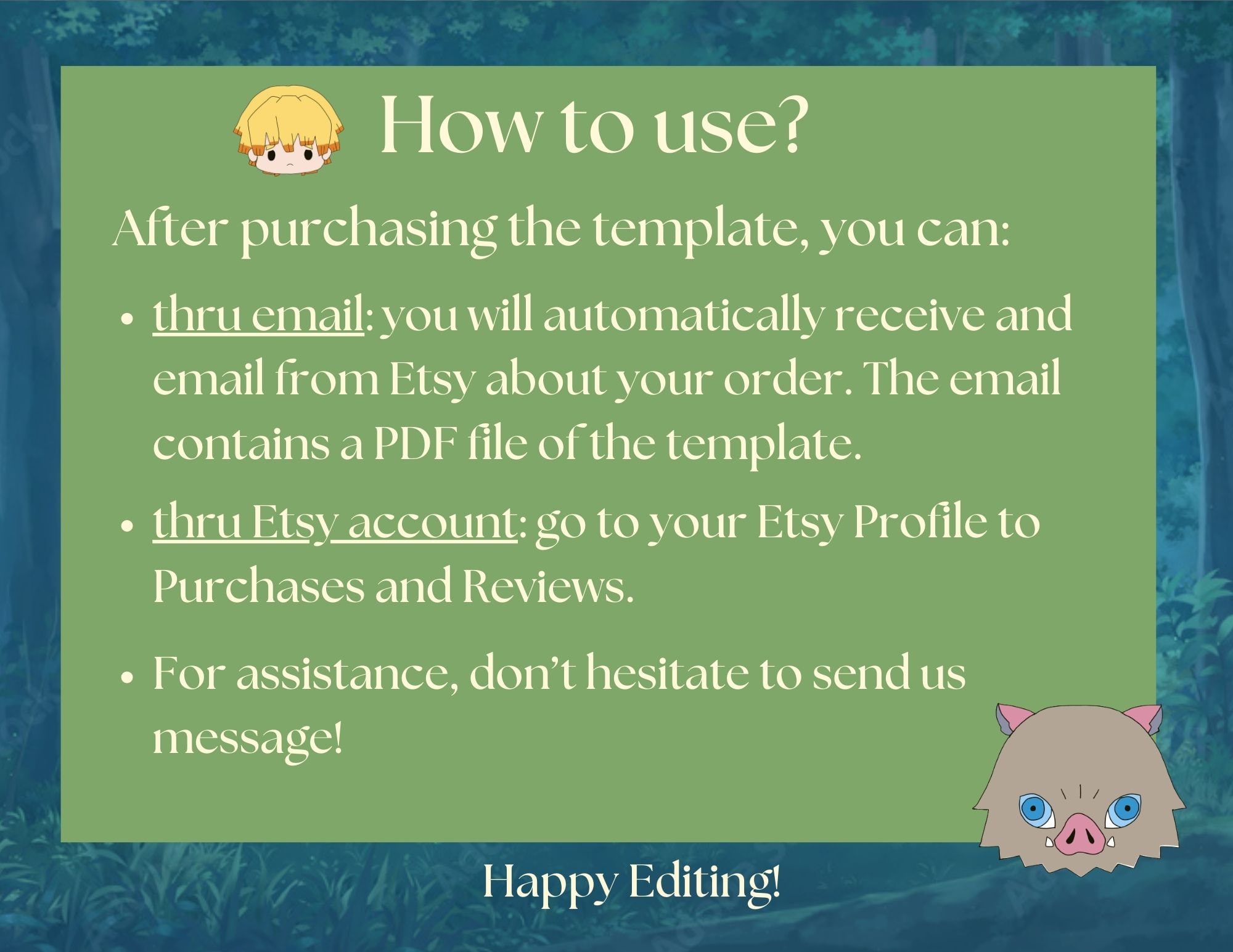 Easy Print & Edit Anime Themed: Demon Slayer Name Labels - Etsy