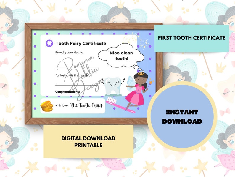 Boys First Tooth, First Lost Tooth, Tooth Fairy Award, Tooth Fairy ...