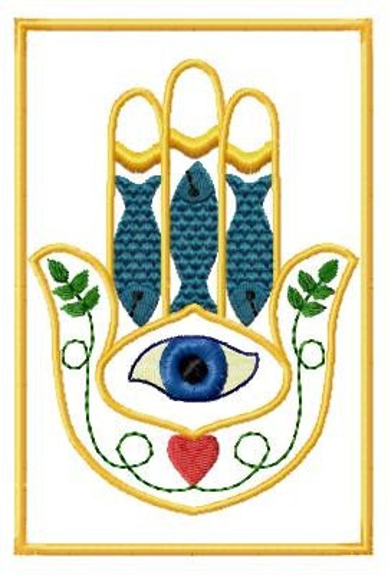 Hamsa/khamsa Machine Embroidery Design - Etsy