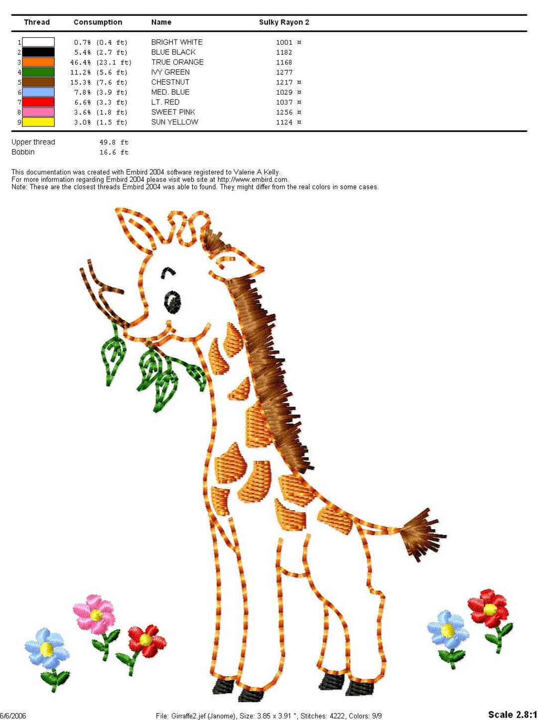 Baby Giraffe Machine Embroidery Design - Etsy
