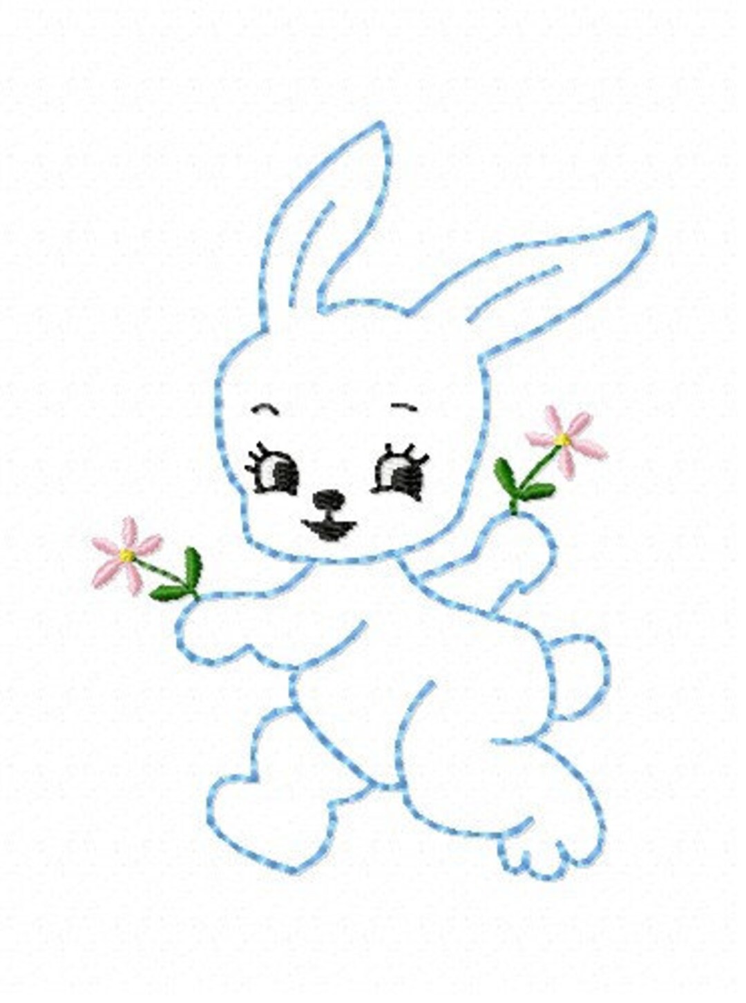 Baby Bunny Machine Embroidery Design 4x4 - Etsy