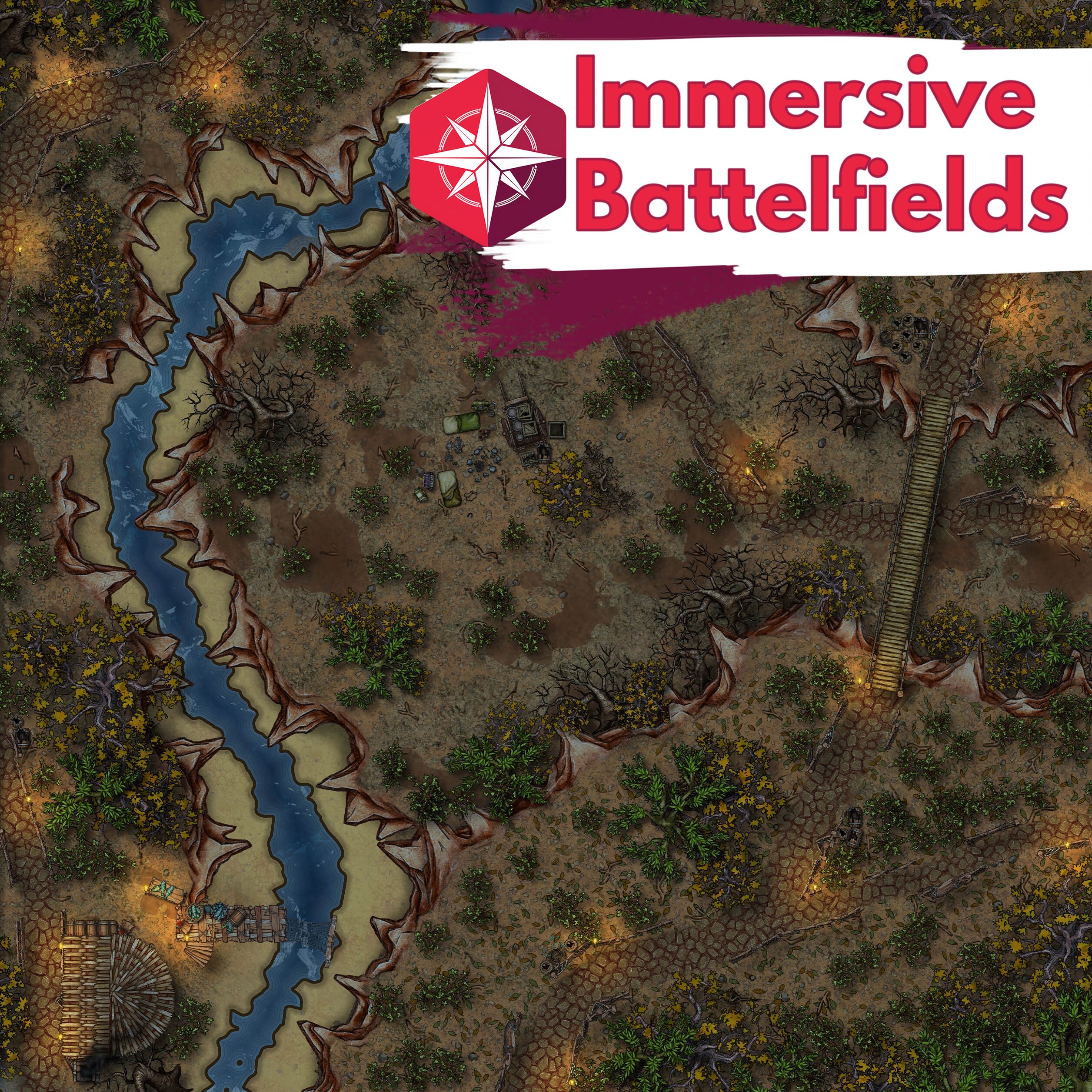 Immersive Battlefields D&D 5e VTT Map Bundle High Res Optional Grid ...
