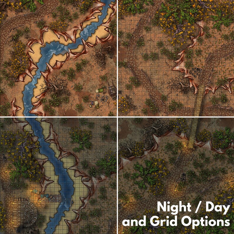 Immersive Battlefields D&D 5e VTT Map Bundle High Res Optional Grid ...