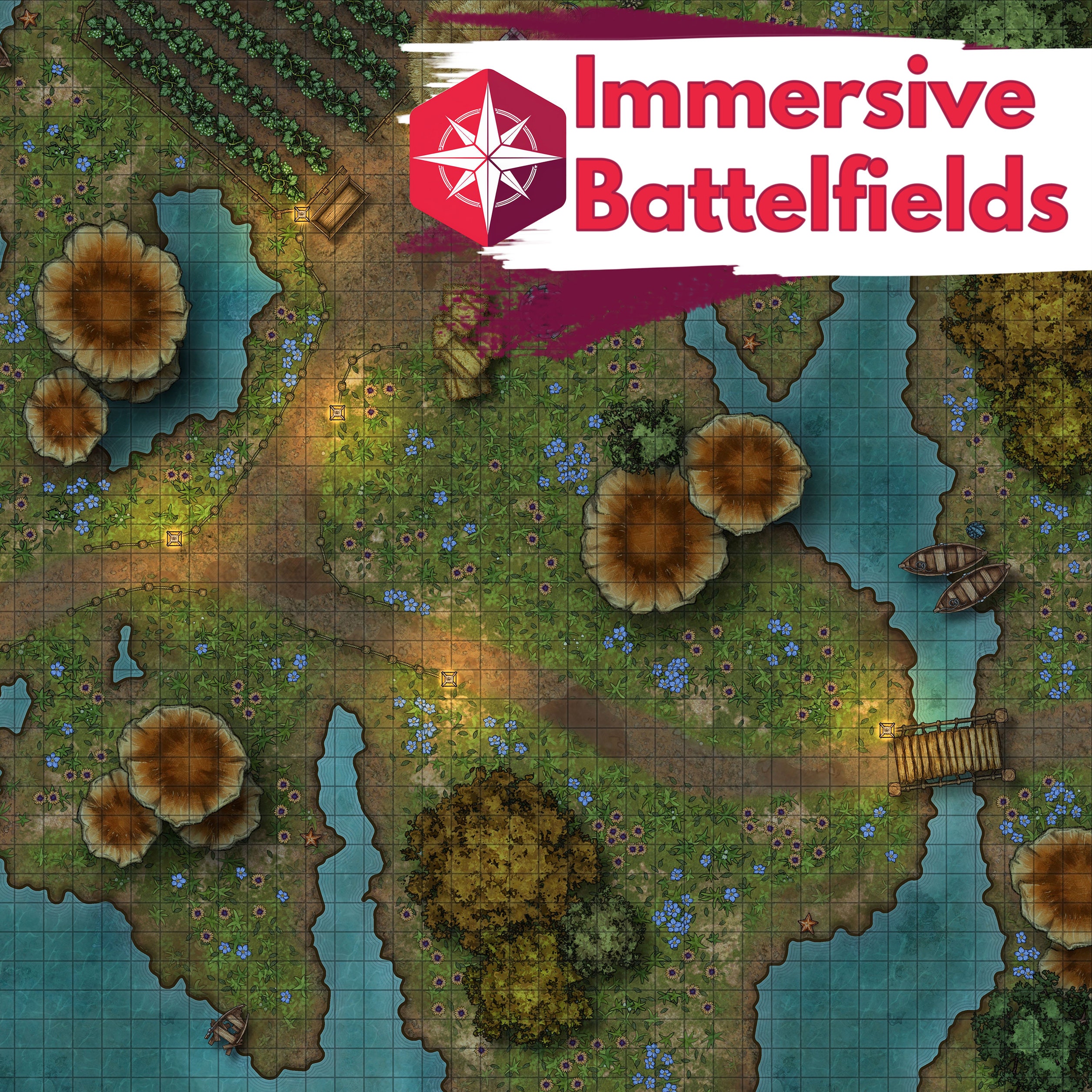 Immersive Battlefields D&D 5e VTT Map Bundle High Res Optional Grid ...