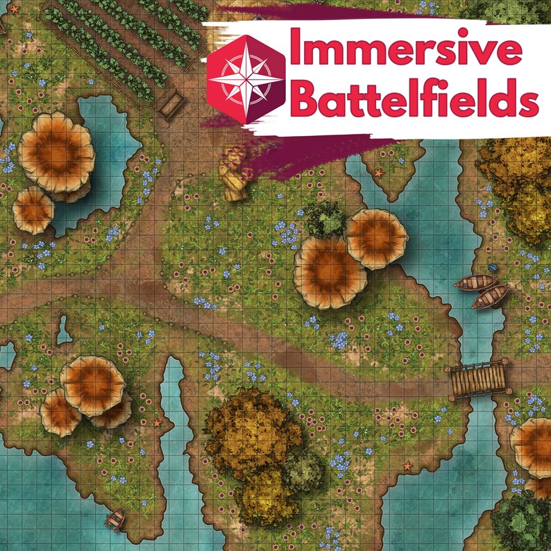 Immersive Battlefields D&D 5e VTT Map Bundle High Res Optional Grid ...