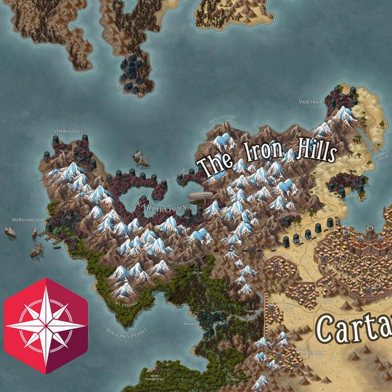 Dnd Map Commission Fully Custom Dnd Maps for Your Campaign Printable ...