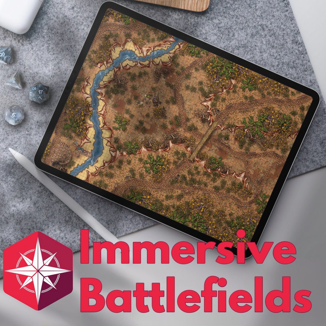 Immersive Battlefields D&D 5e VTT Map Bundle High Res Optional Grid ...