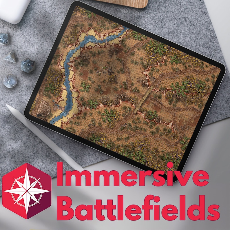 Immersive Battlefields D&D 5e VTT Map Bundle High Res Optional Grid ...