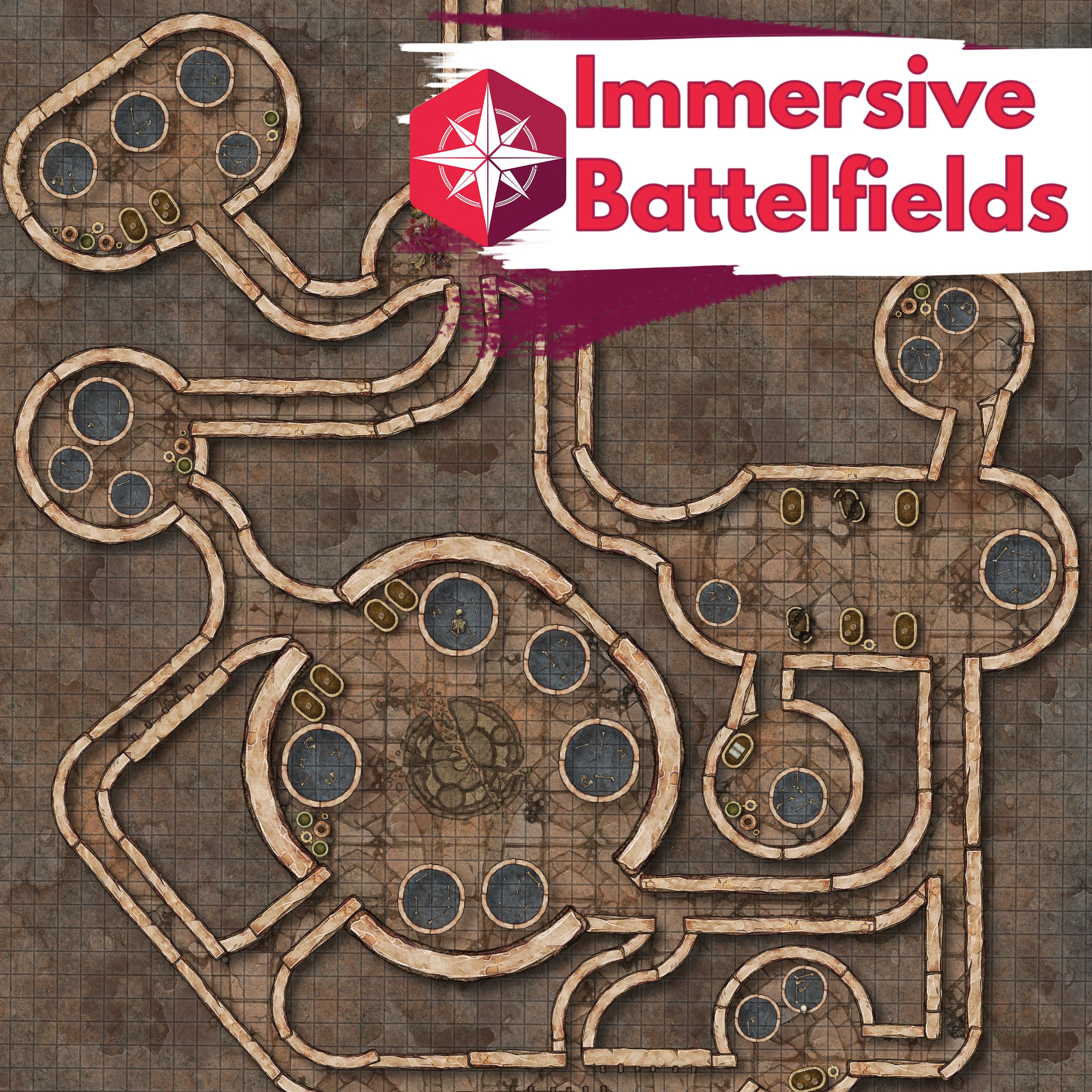 Immersive Battlefields D&D 5e VTT Map Bundle High Res Optional Grid ...