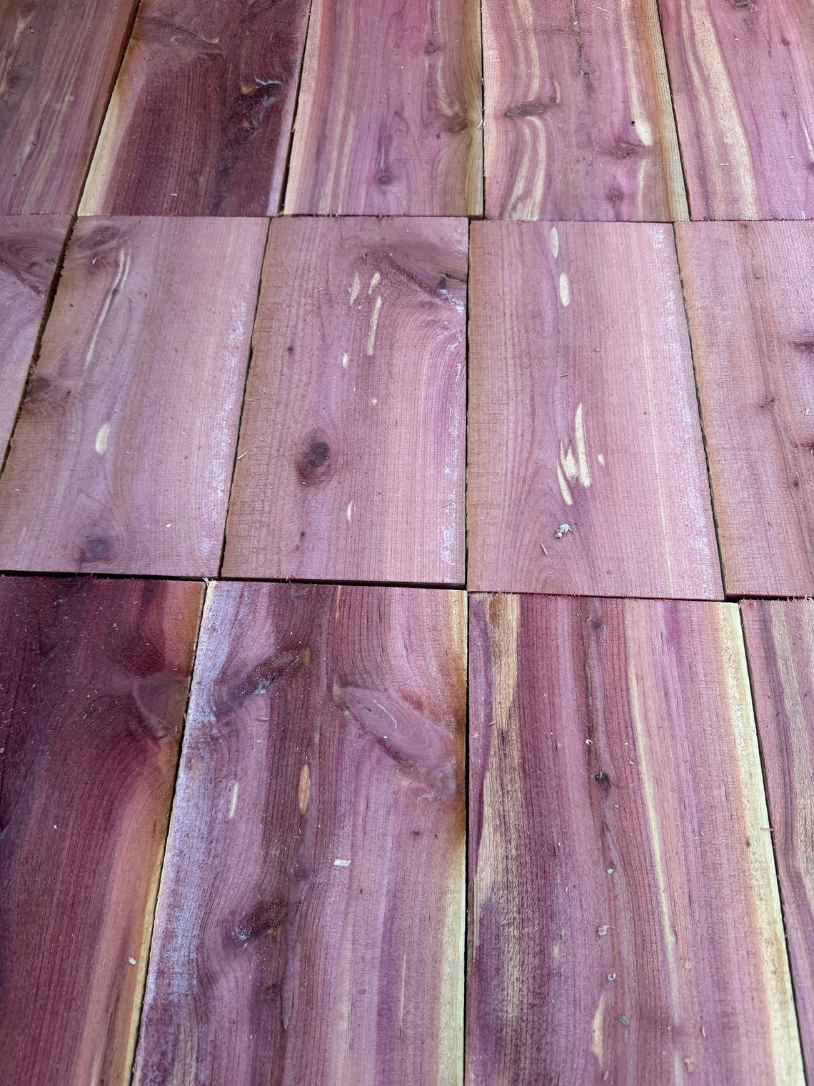 Exotic Aromatic Eastern Red Cedar Craft Boards, 1 Thick X 5 Wide X 10 ...