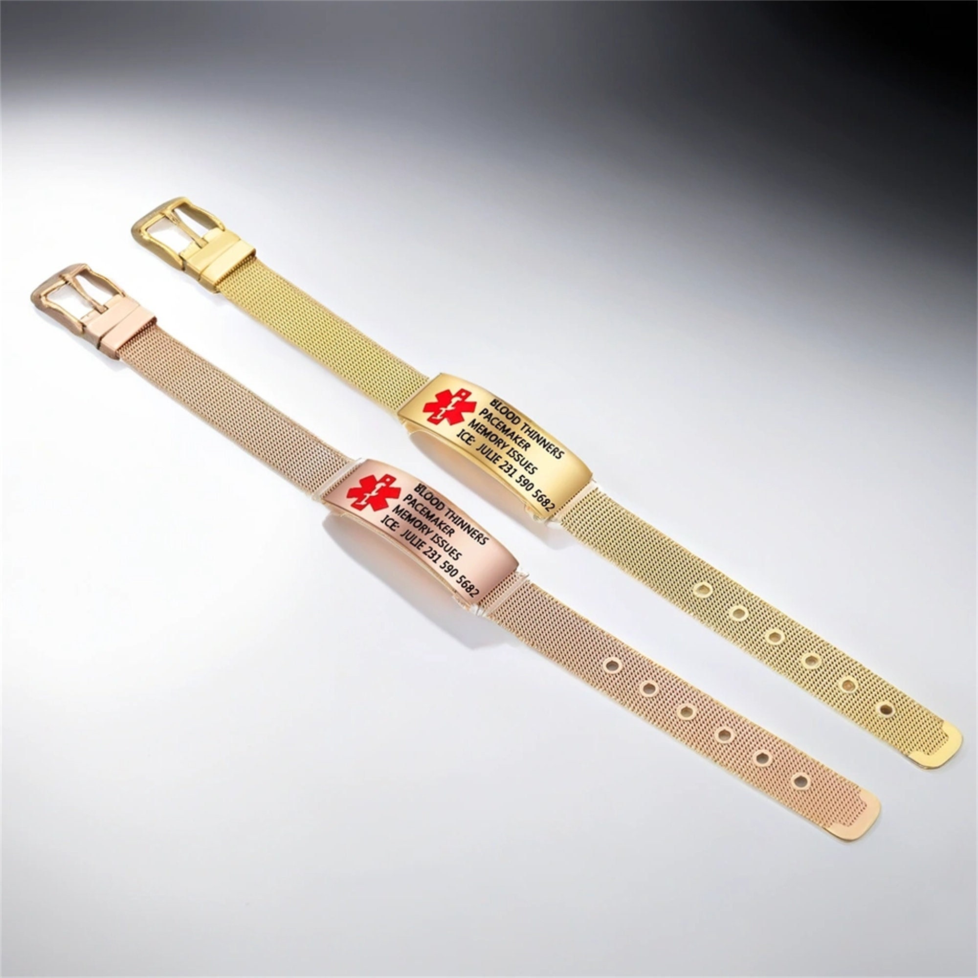 Personalized Women Medical Bracelet,adjustable Medical Alert ID ...