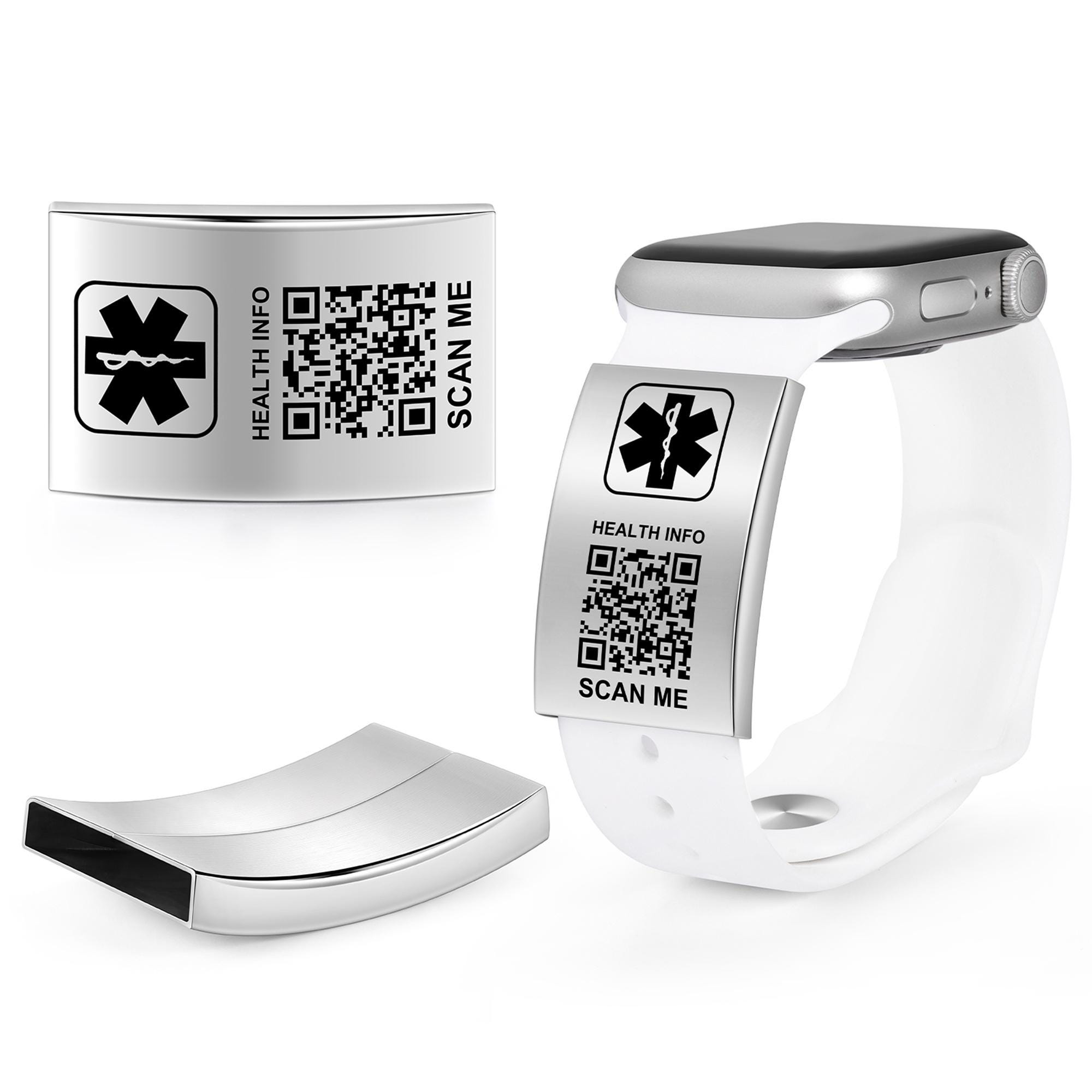 Personalized Medical QR Code Tag for Watch Band,medical Alert ID Tag ...
