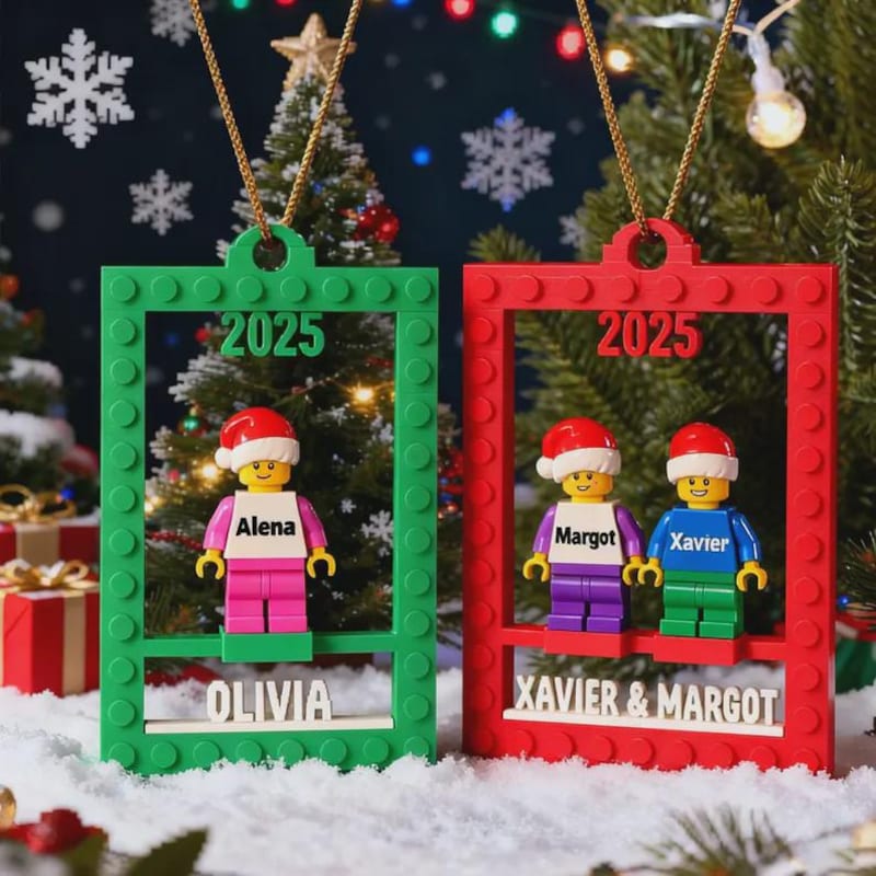 Personalized Legos Christmas Ornaments - Etsy