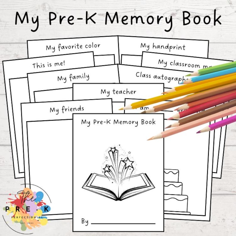 My Pre-k Memory Book, Preschool Memory Book, Pre-k Graduation Book - Etsy