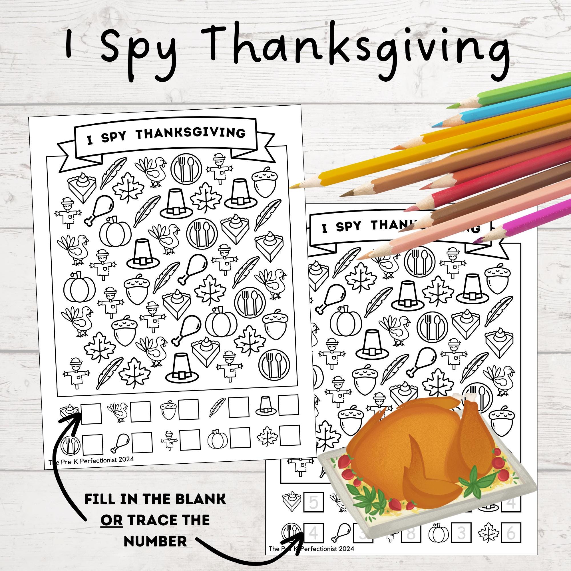 I Spy Thanksgiving, Holiday I Spy, I Spy Worksheet, Search and Find ...