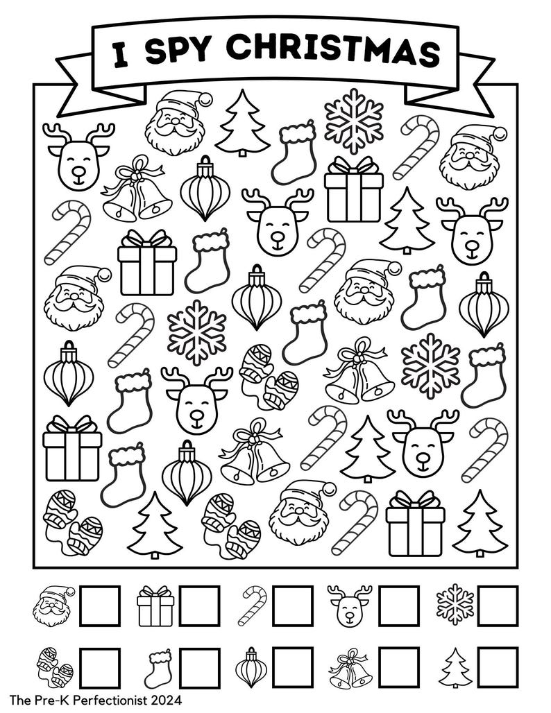 I Spy Winter Bundle, Holiday I Spy Bundle, I Spy Worksheets, Search and ...
