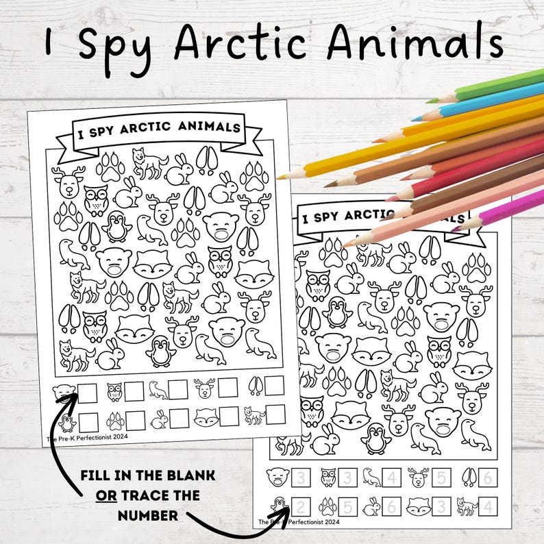 I Spy Arctic Animals, Animal I Spy, I Spy Worksheet, Search and Find ...