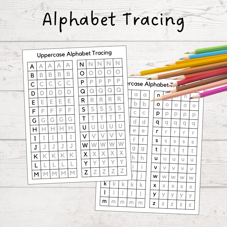 Alphabet Tracing Worksheets, A-Z Tracing Worksheets, Letter Tracing ...