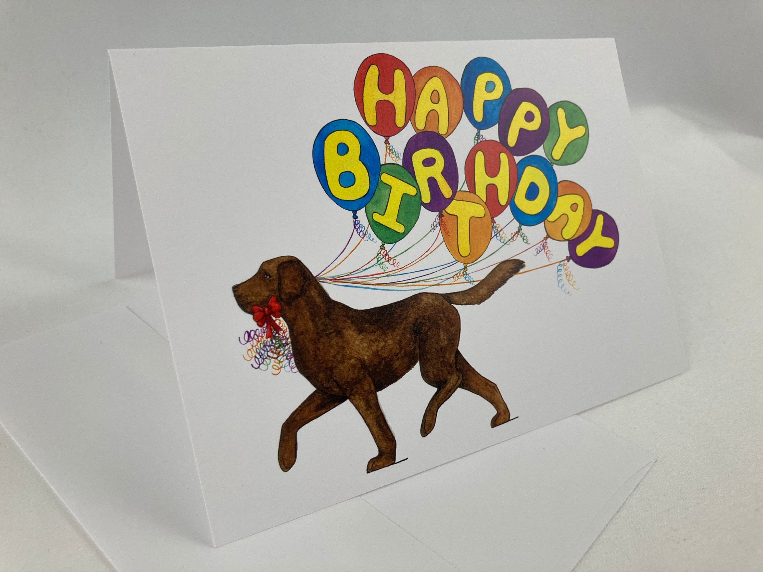 Happy Birthday Chocolate Labrador Retriever Chocolate Labrador Puppy