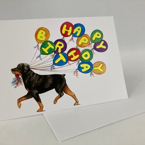 Rottweiler Happy Birthday Card - Etsy