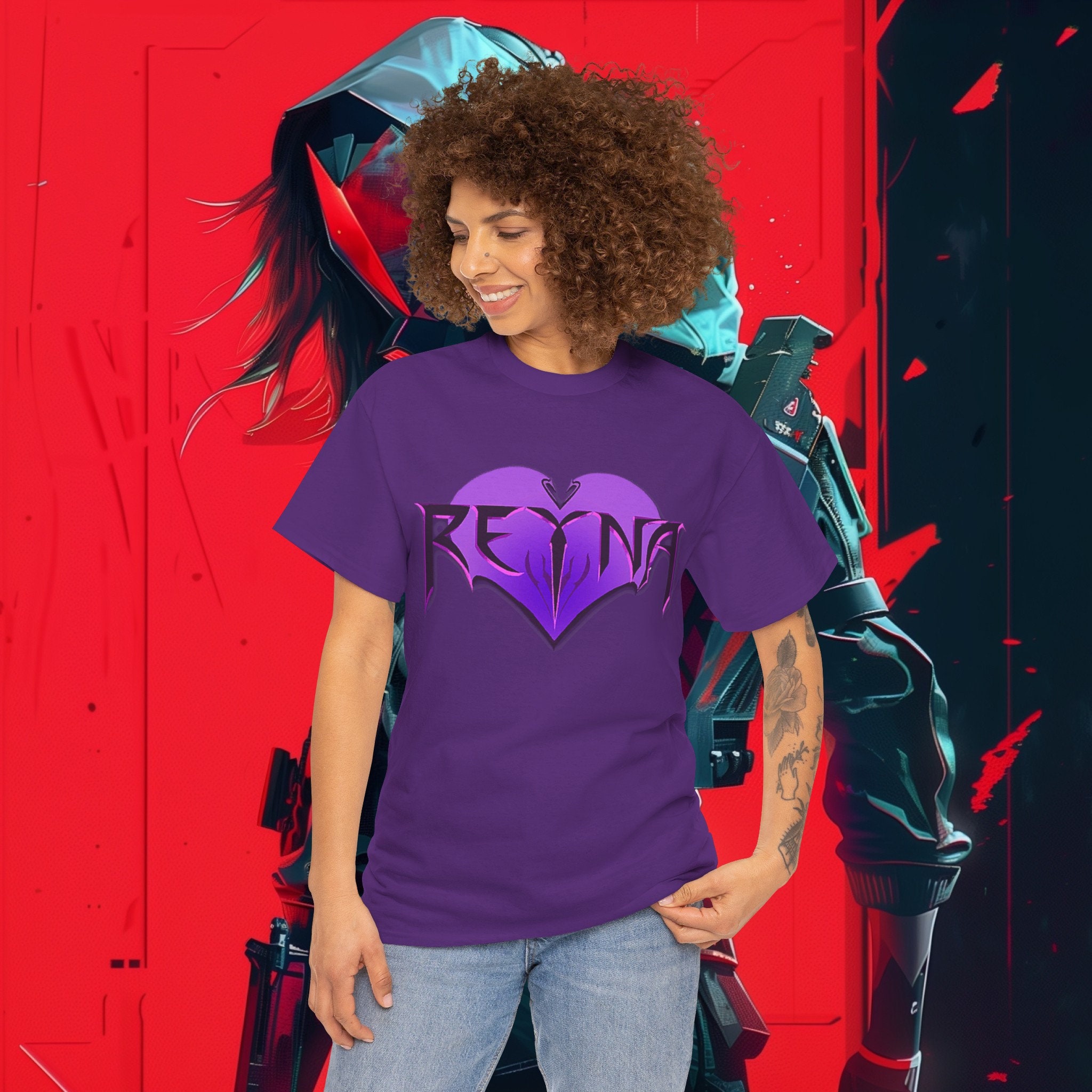 Valorant Reyna Unisex Graphic T-shirt | Riot Games Heavy Cotton Tee (2 ...