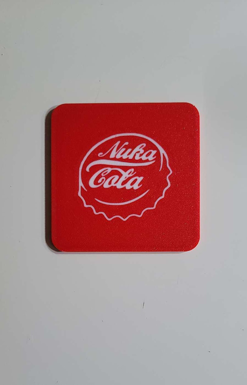 Fallout Coasters: 3D Printed Nuka Cola & Vault Tec - Etsy Australia