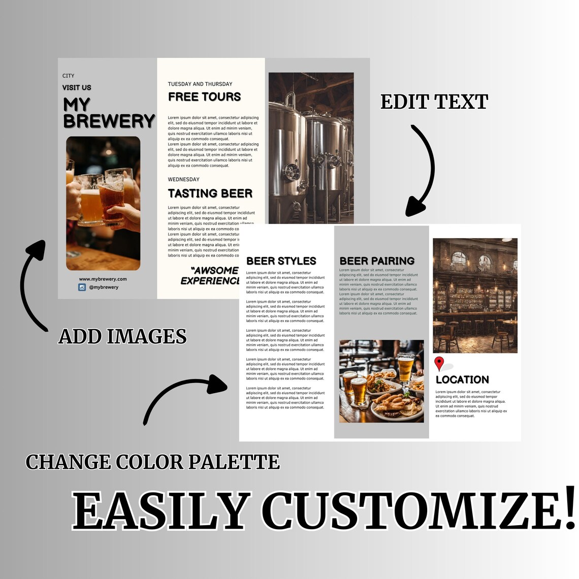 Professional Flyer Design, Editable Brochure Template for Your Business ...