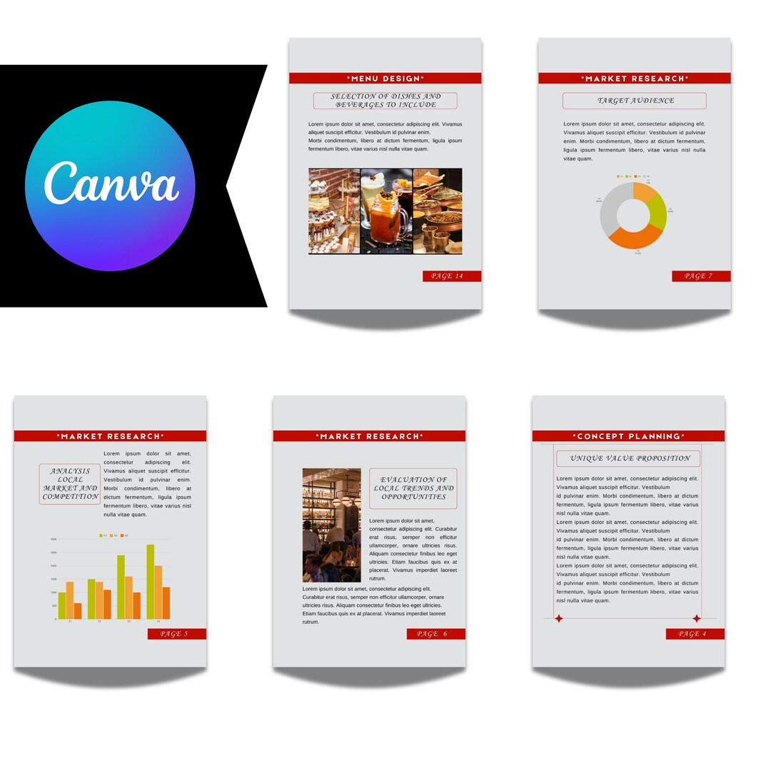 Editable Ebook Design: Business Guide Template for Canva, 30 Pages, PDF ...