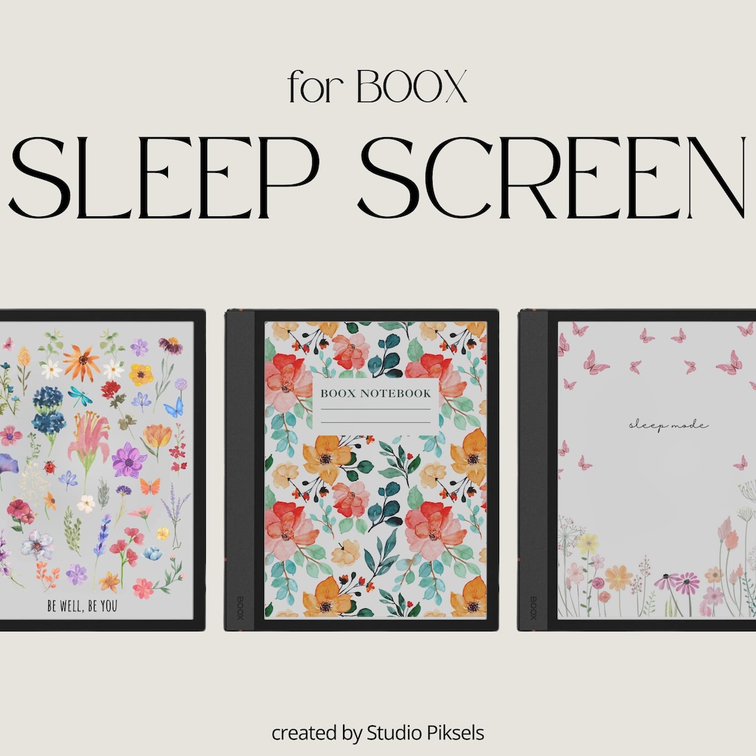 Sleep Screen Bundle for BOOX, Cover for BOOX, Screensaver for BOOX ...