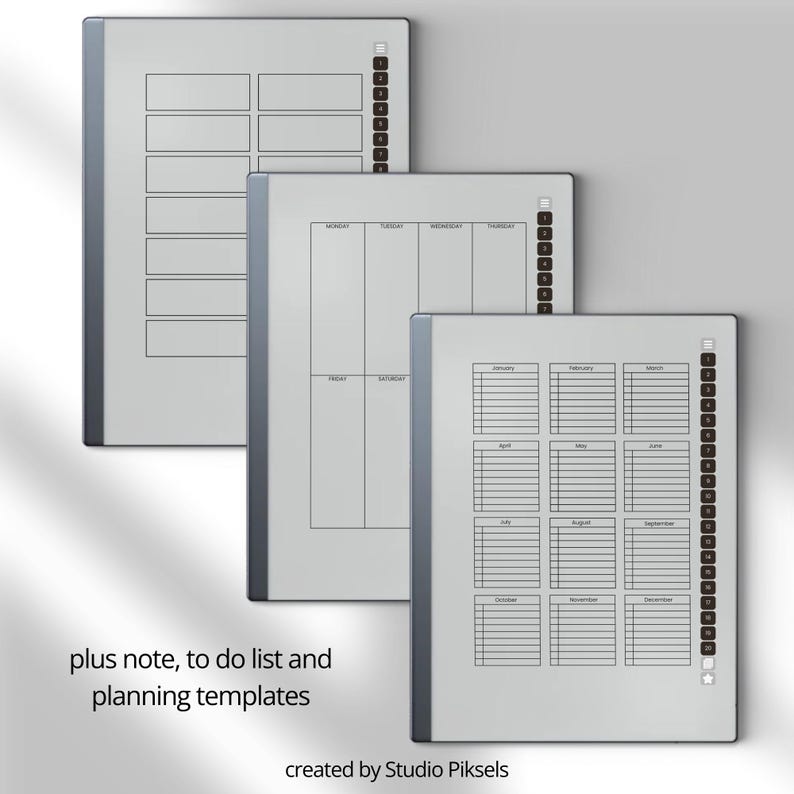 Unlimited Meeting Minutes Notebook for Remarkable 2, Meeting Notes ...