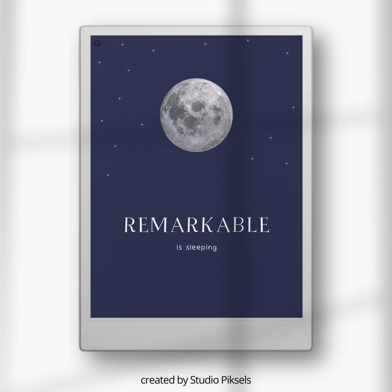 Sleep Screen for Remarkable Paper Pro With Night Sky, Cover for ...