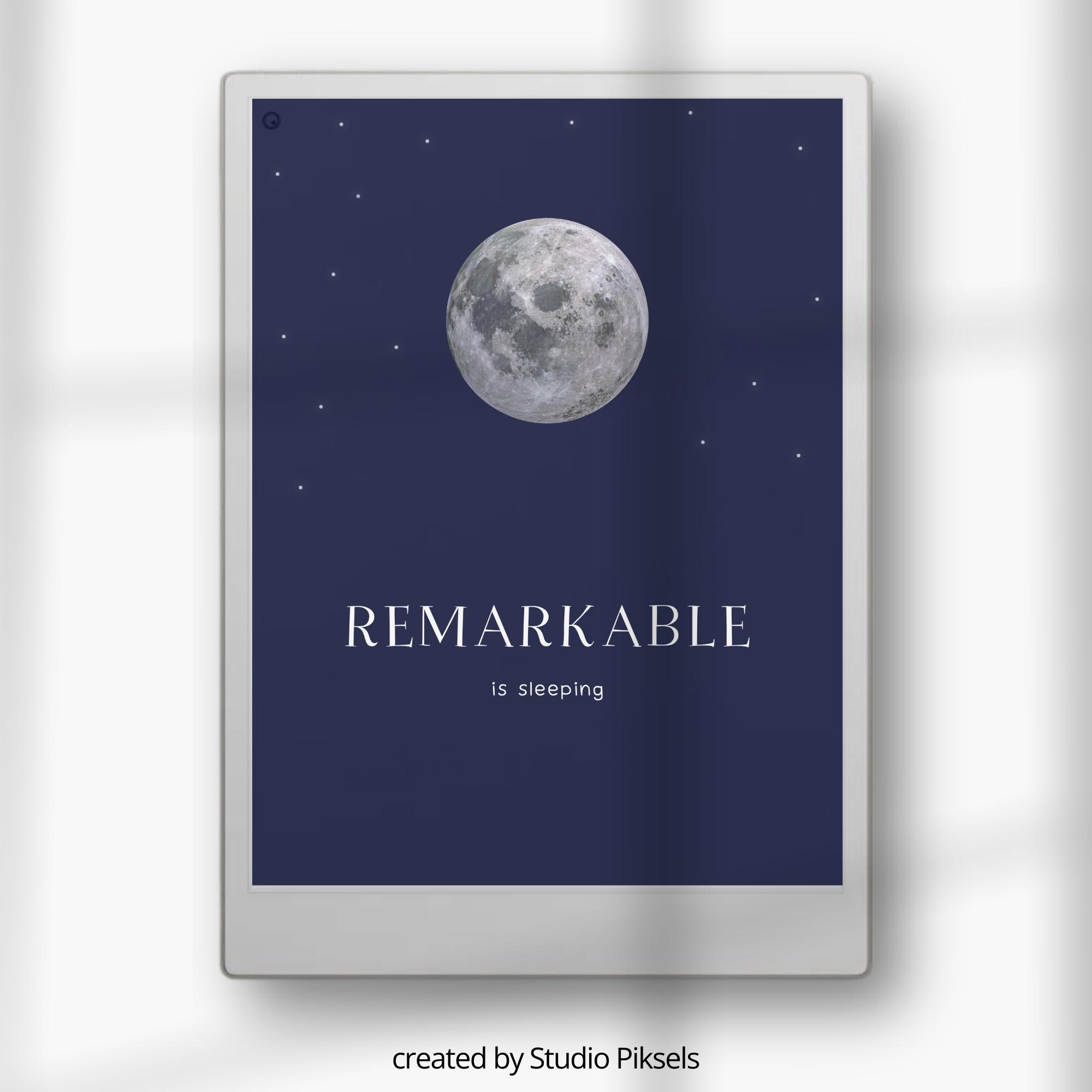 Sleep Screen for Remarkable Paper Pro With Night Sky, Cover for ...