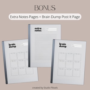 Mind Map Template for Remarkable, Sticky Notes, Mind Map Bundle for ...