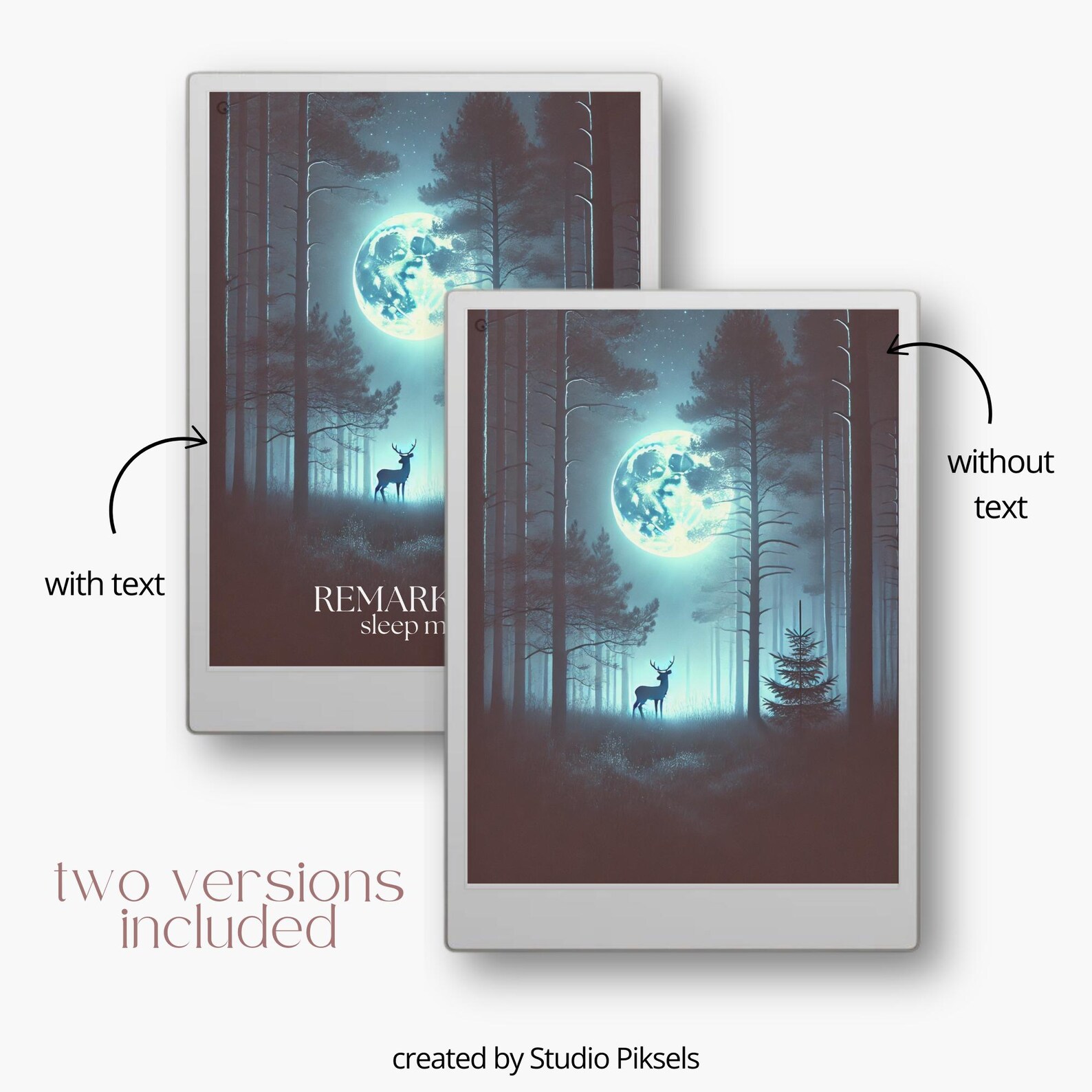 Sleep Screen Bundle for Remarkable Paper Pro Nature Scenes, Cover for ...